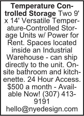 Two 9' x 14' Versatile Temperature-Controlled Storage Units w/ Power ...
