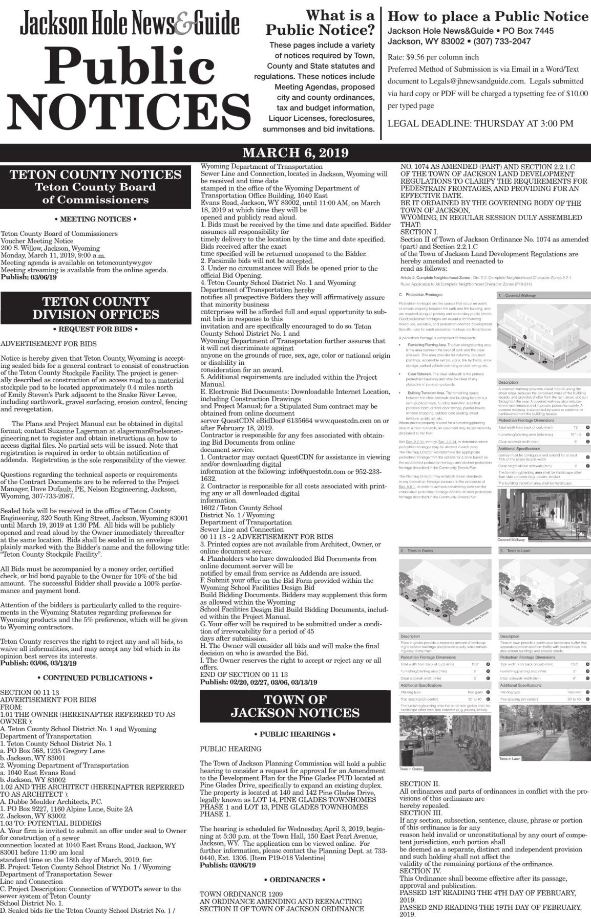 Public Notices, March 6, 2019 | Public Notices | jhnewsandguide.com