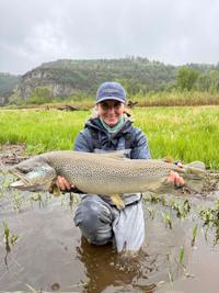 Georgia woman breaks Idaho state brown trout catch-and-release record ...