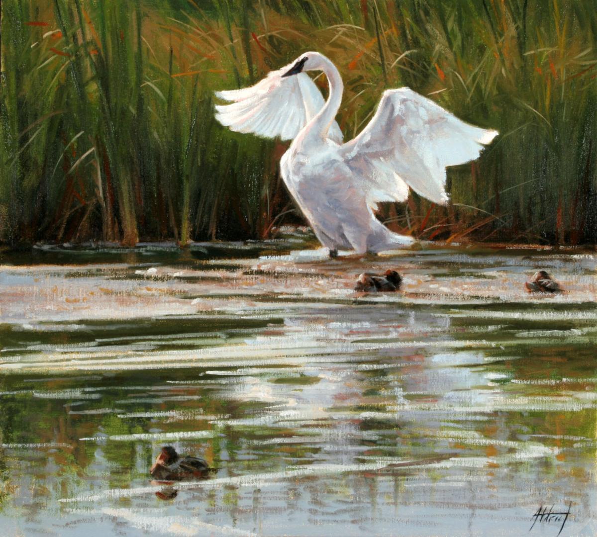 Aldrich brings painterly touch to wildlife art | Fall Arts Festival ...