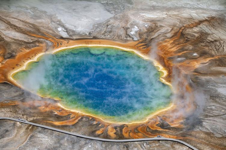 From the air and on the ground, here's what Yellowstone looked like ...