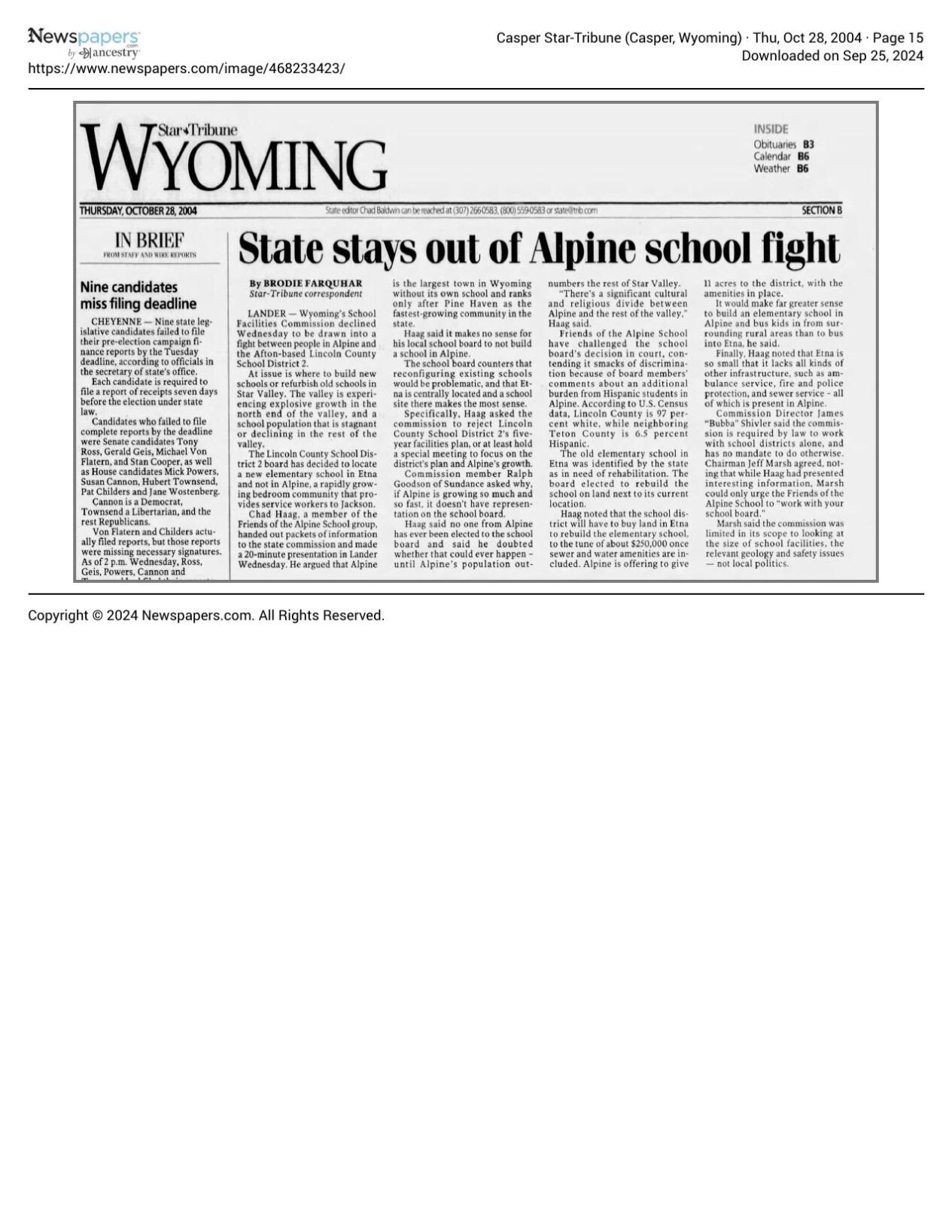 Alpine wrestles with charter school, public land lease | Schools ...