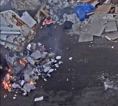 VIDEO: Trash fire at Teton County Trash Transfer Station likely battery ...