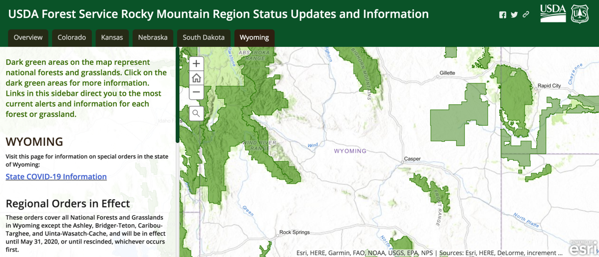 Forest Service releases interactive map to educate visitors | The Hole ...