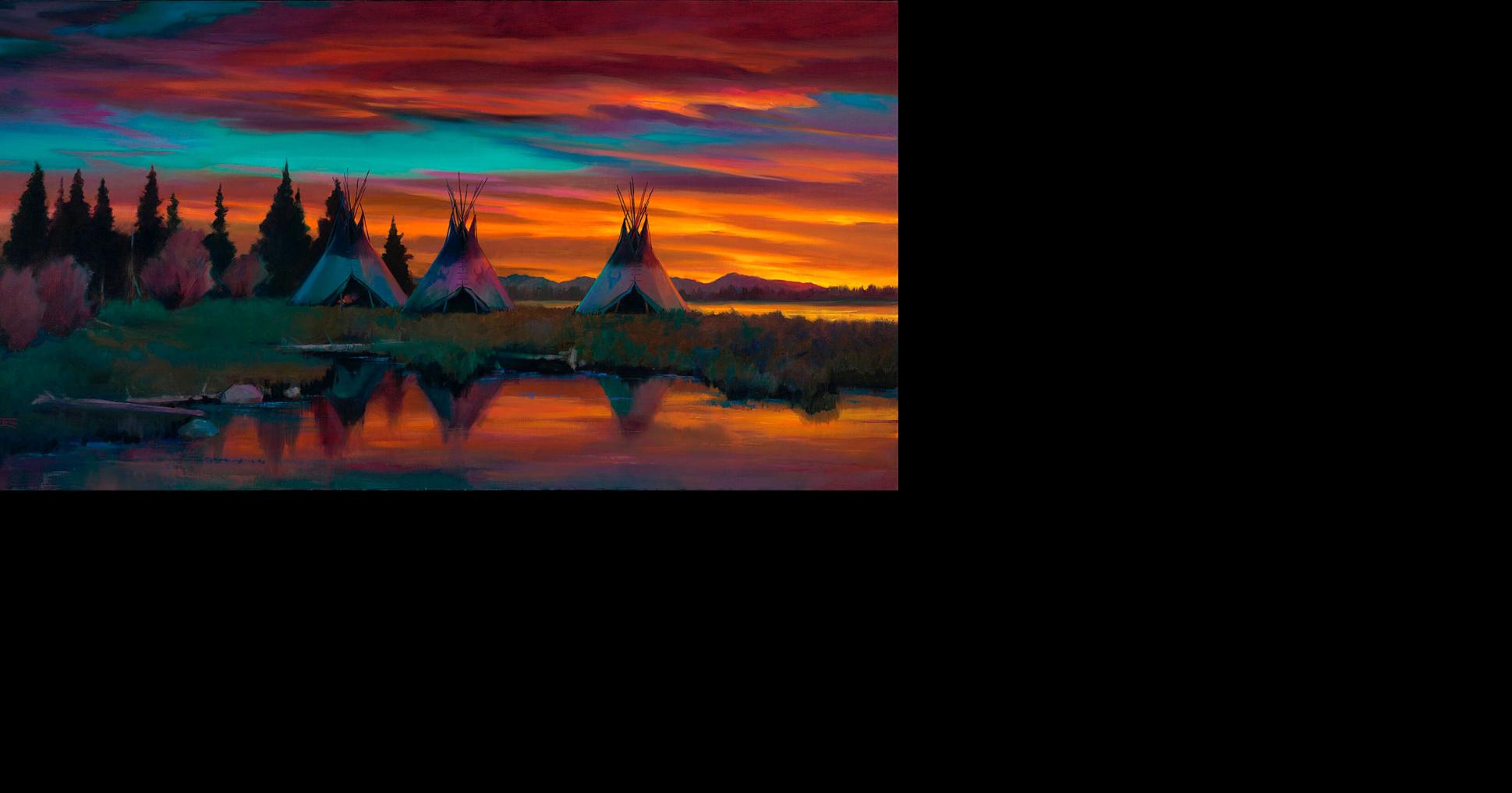 Eagles, trappers and poppy fields line the walls of Mountain Trails ...