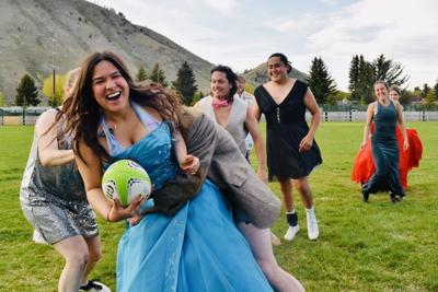 Prom and rugby collide on fairground pitch | Local | jhnewsandguide.com