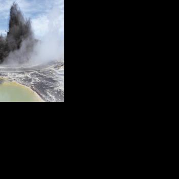 Geology group treated to rare pool explosion | News | jhnewsandguide.com