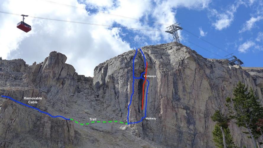 JHMR, climbers haggle over putting via ferrata in Corbet's Couloir ...