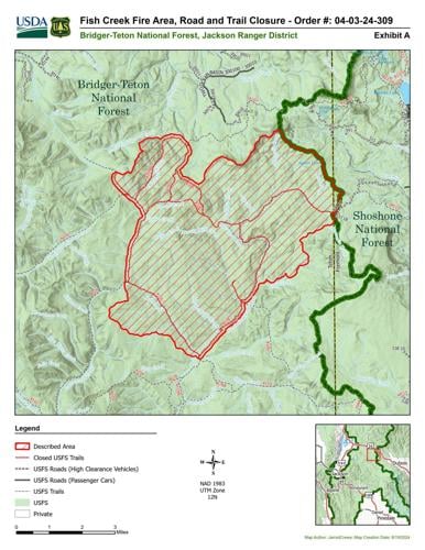 3,000-plus acre Fish Creek Fire moves towards Togwotee, Brooks Lake ...