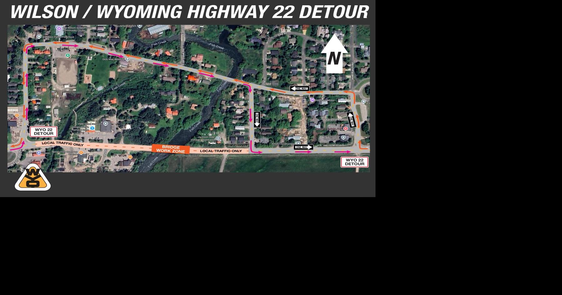 WYDOT to begin Fish Creek Bridge repair Oct. 20, close bridge for ...