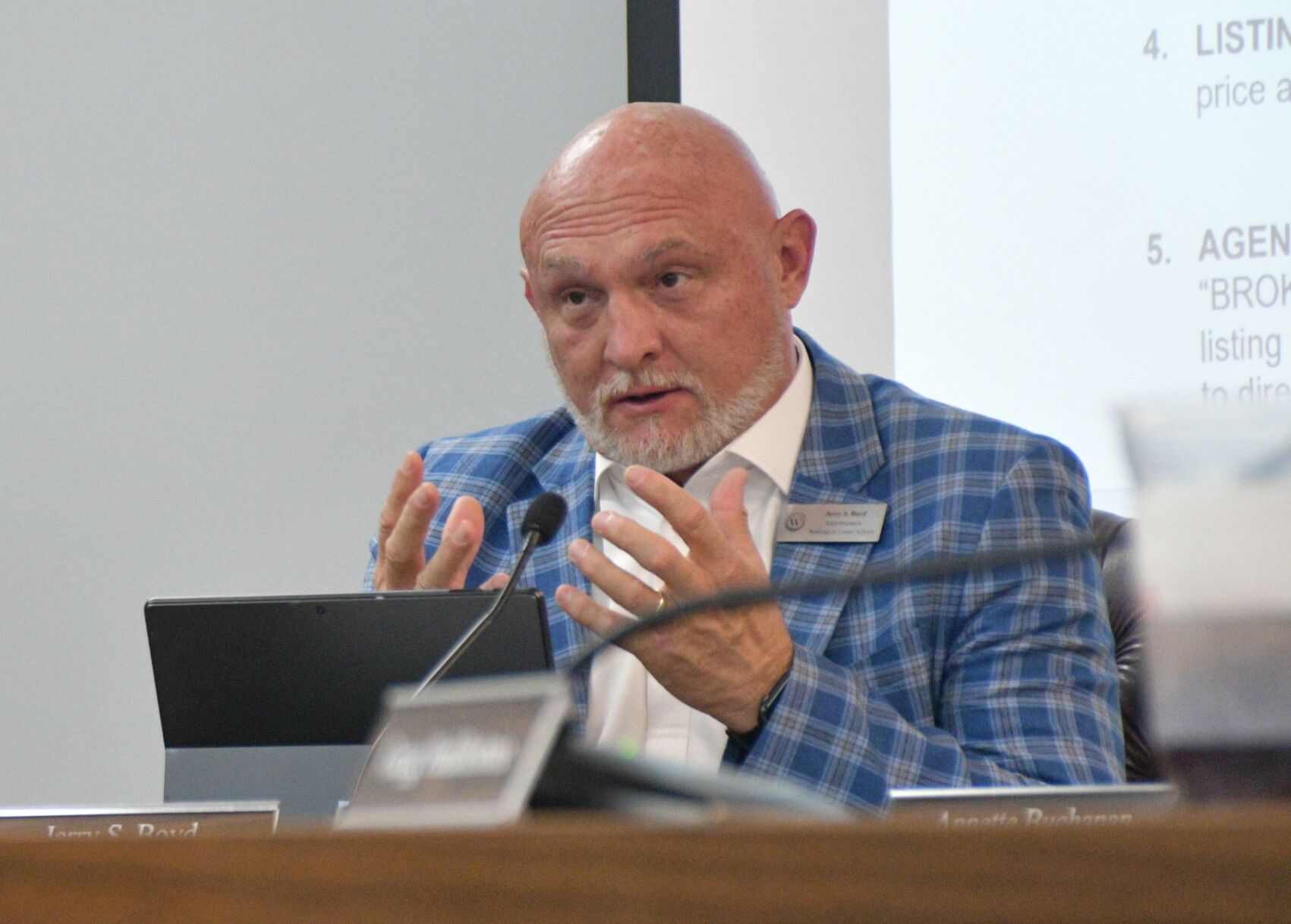 Washington County Schools Superintendent Jerry Boyd ...