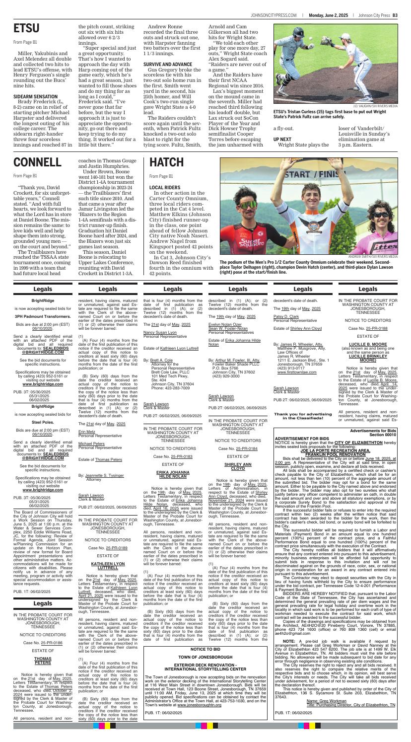 Page B3 | e-Paper | johnsoncitypress.com