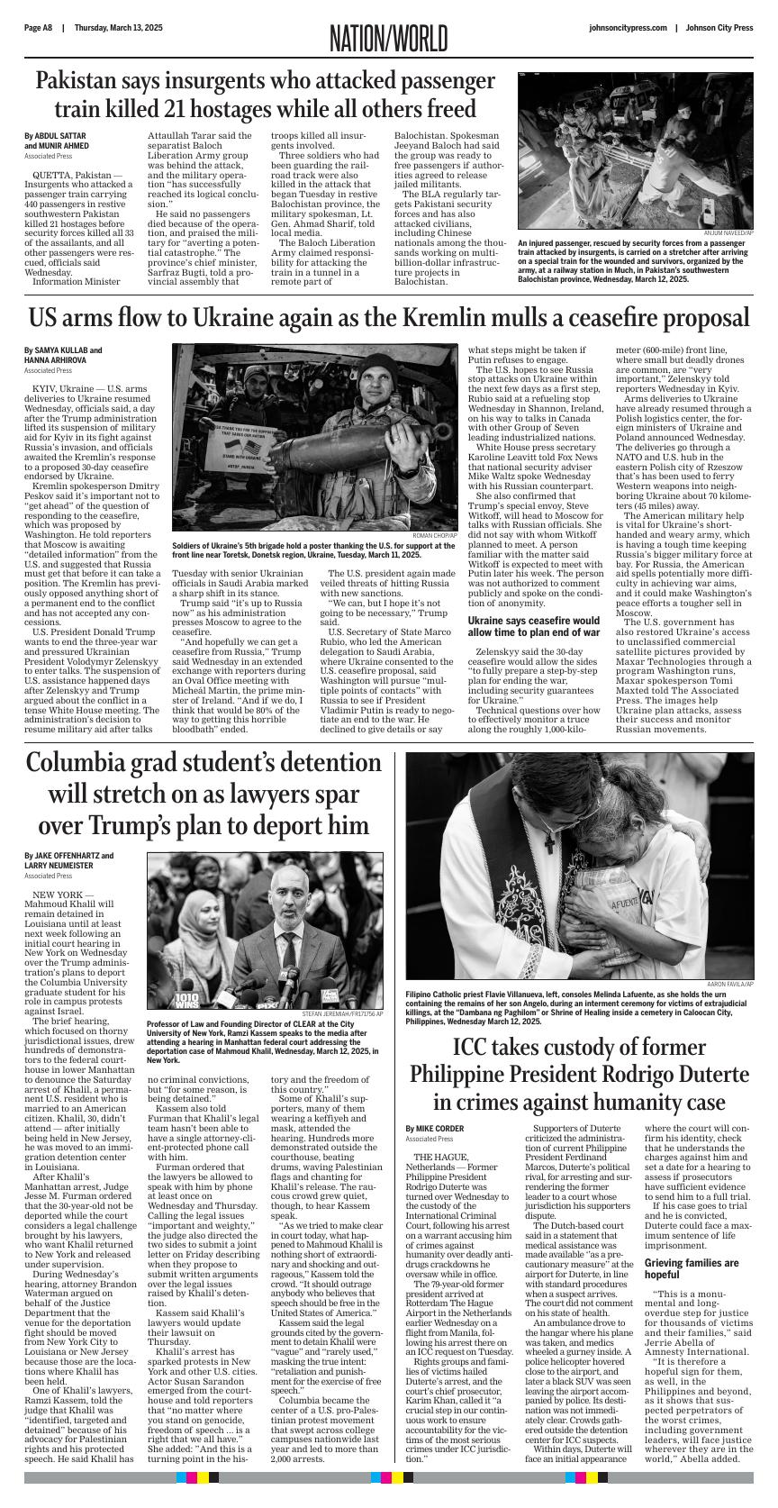 Page A8 | e-Paper | johnsoncitypress.com