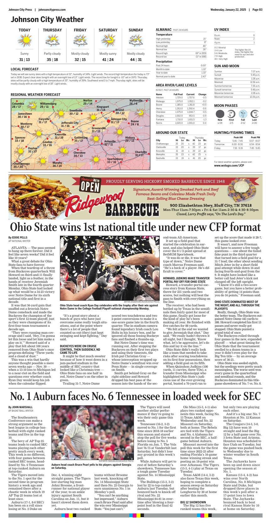 Page B3 | e-Paper | johnsoncitypress.com