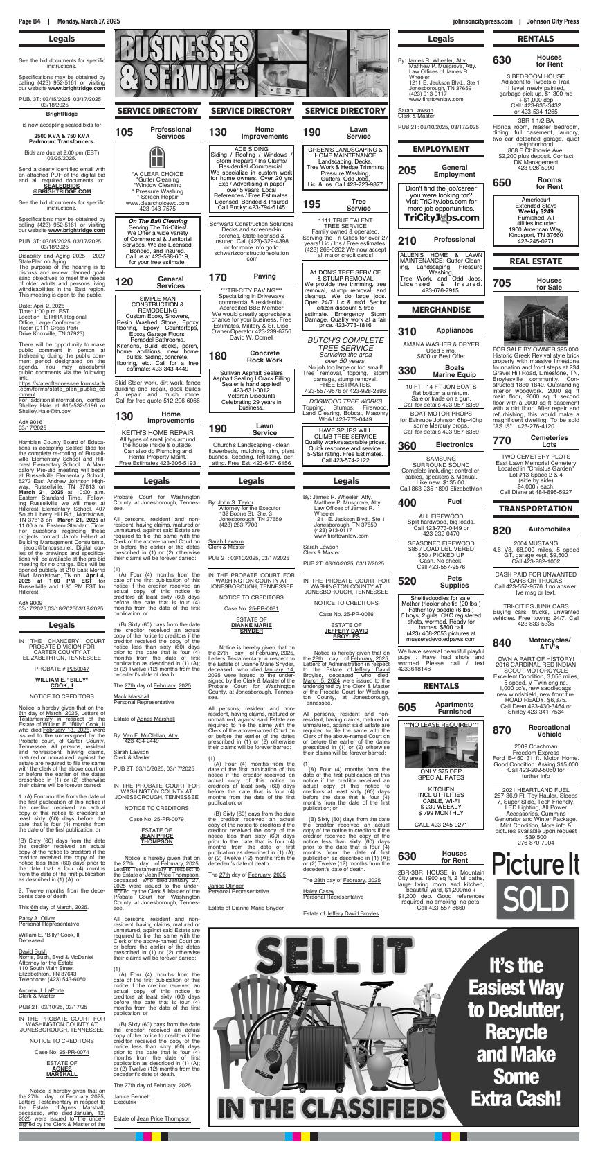 Page B4 | e-Paper | johnsoncitypress.com