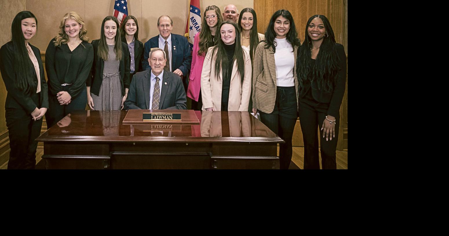 Jonesboro students serve as legislative pages | Announcements ...