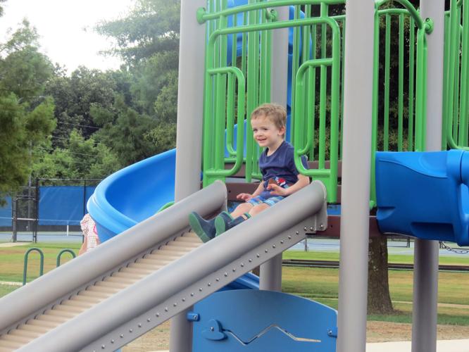 Allen Park reopens with inclusive playground, splash pad | News ...