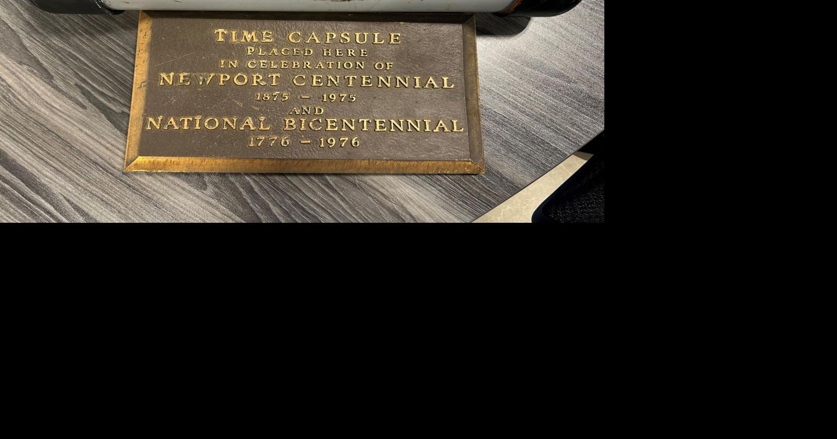 Items from Newport’s 1975 centennial time capsule now on display ...