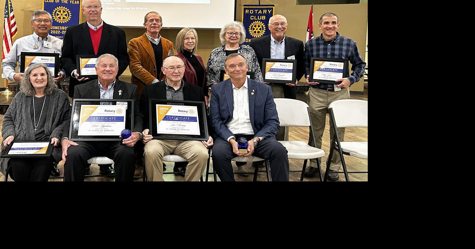 Rotary Club of Jonesboro celebrates A Legacy of Service | Announcements ...