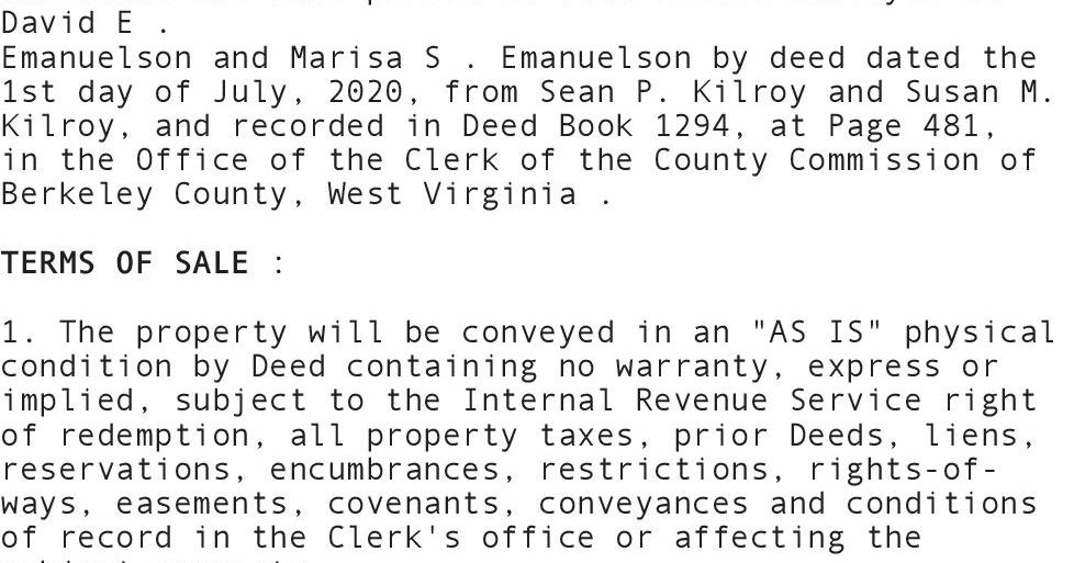 Trustee Sale | Emanuelson | Case: 22-05256-5 | Notices | journal-news.net