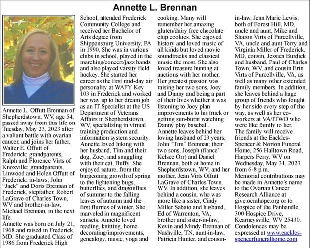 Annette L. Brennan | Obituaries | journal-news.net