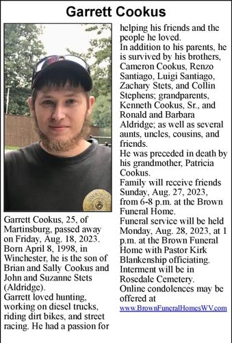Garrett Cookus | Obituaries | journal-news.net