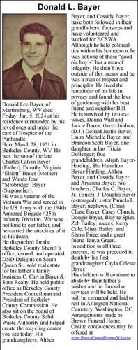 Donald L. Bayer | Obituaries | journal-news.net