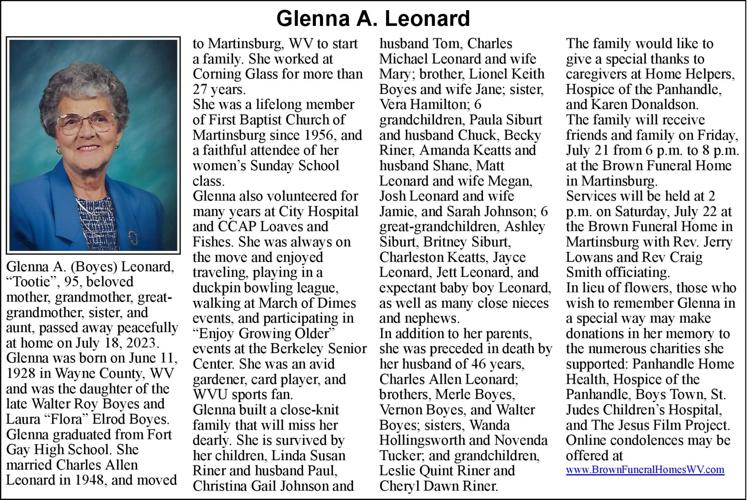 Glenna A. Leonard | Obituaries | journal-news.net