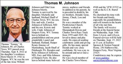 Thomas M. Johnson | Obituaries | journal-news.net