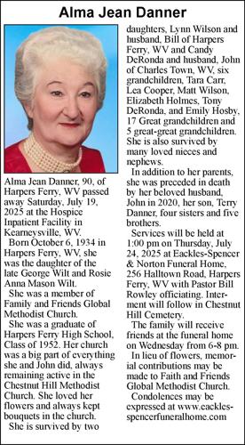 Alma Jean Danner | Obituaries | journal-news.net