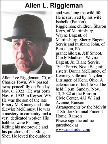 Allen L. Riggleman | Obituaries | journal-news.net