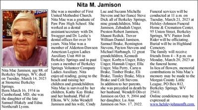 Nita M. Jamison | Obituaries | journal-news.net