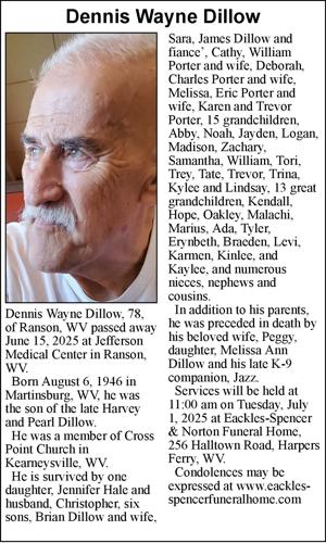 Dennis Wayne Dillow | Obituaries | journal-news.net