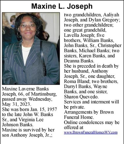 Maxine L. Joseph | Obituaries | journal-news.net