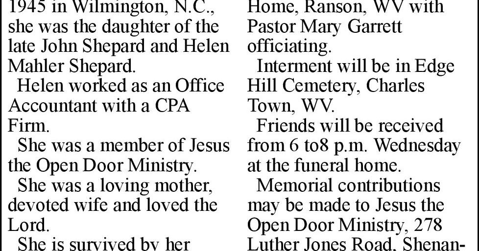 Helen S. Cornell | Obituaries | journal-news.net