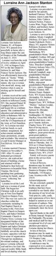 Lorraine Ann Jackson Stanton | Obituaries | journal-news.net