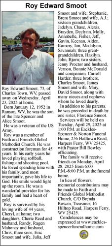 Roy Edward Smoot | Obituaries | journal-news.net