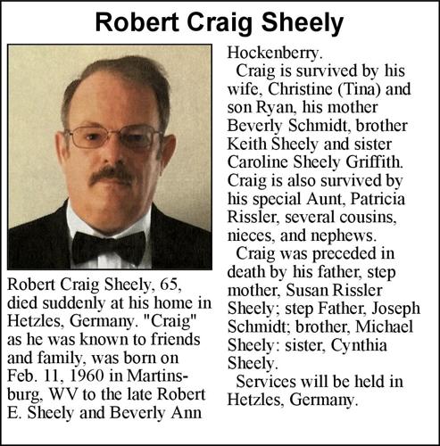 Robert Craig Sheely | Obituaries | journal-news.net