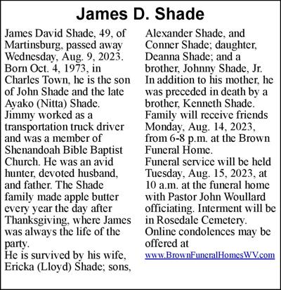 James D. Shade | Obituaries | journal-news.net
