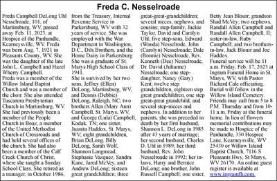 Freda C. Nesselroade | Obituaries | journal-news.net