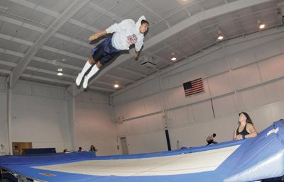 tuck trampolining