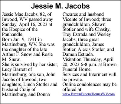 Jessie M. Jacobs | Obituaries | journal-news.net