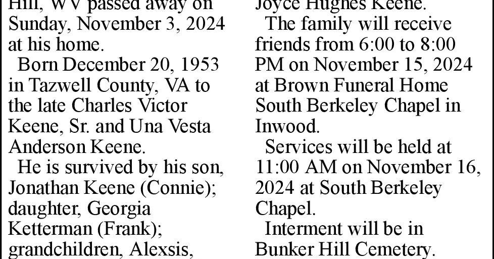 Charles “Charlie” Victor Keene, Jr. | Obituaries | journal-news.net