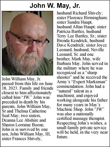 John W. May, Jr. | Obituaries | journal-news.net
