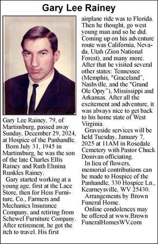 Gary Lee Rainey | Obituaries | journal-news.net