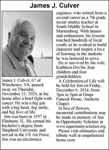 James J. Culver | Obituaries | journal-news.net