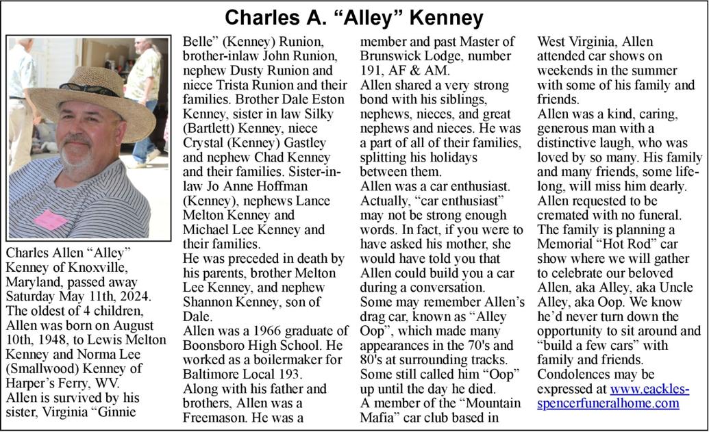 Charles A. “Alley” Kenney | Obituaries | journal-news.net