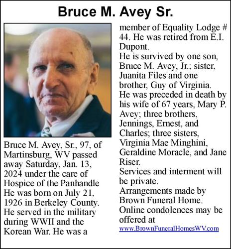 Bruce M. Avey Sr. | Obituaries | journal-news.net