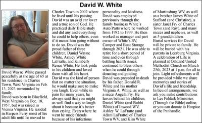 David W. White | Obituaries | journal-news.net