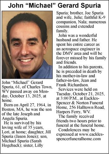 John “Michael” Gerard Spuria | Obituaries | journal-news.net